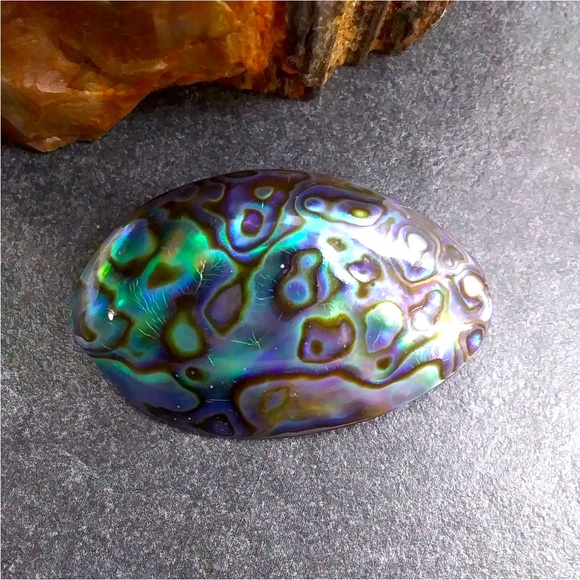 Vintage | Jewelry | Vintage Abalone Shell Overlay Brooch Pin | Poshmark